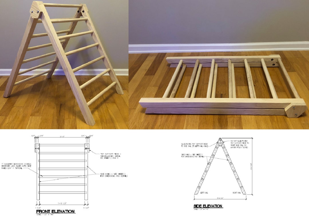 Pikler Triangle Climber for Toddlers - Building Plans - Etsy