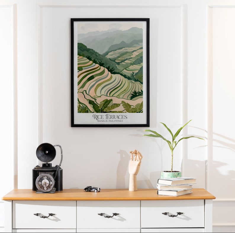 Printable Filipino Art | Banaue Rice Terraces Print | Travel Prints ...