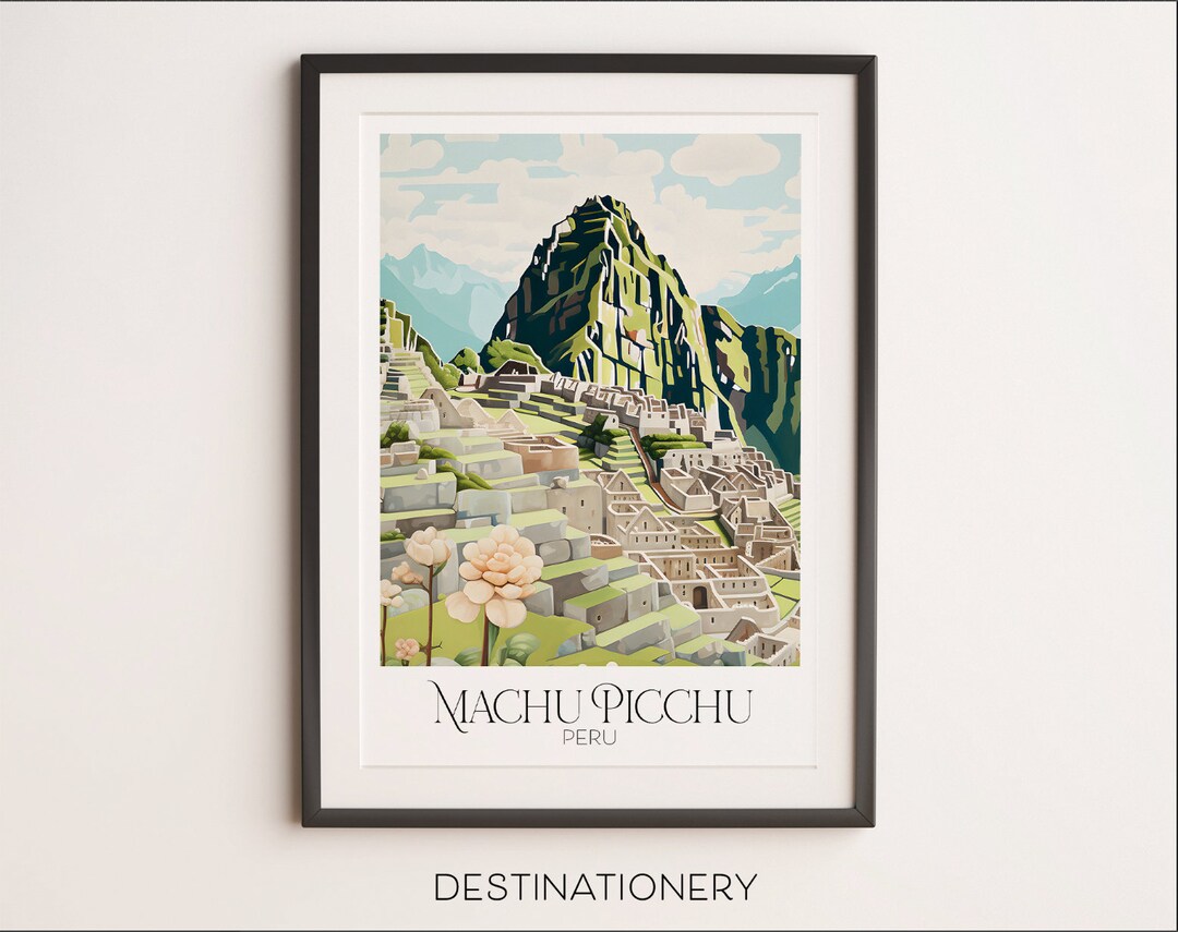 Printable Machu Picchu Art | Machu Picchu Print | Peru Art | Travel ...