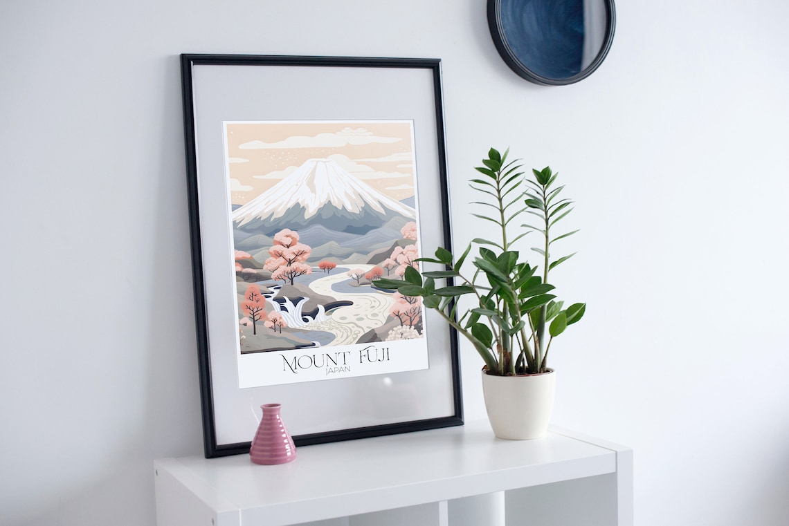 Printable Japanese Art Mt. Fuji Print Travel Prints - Etsy