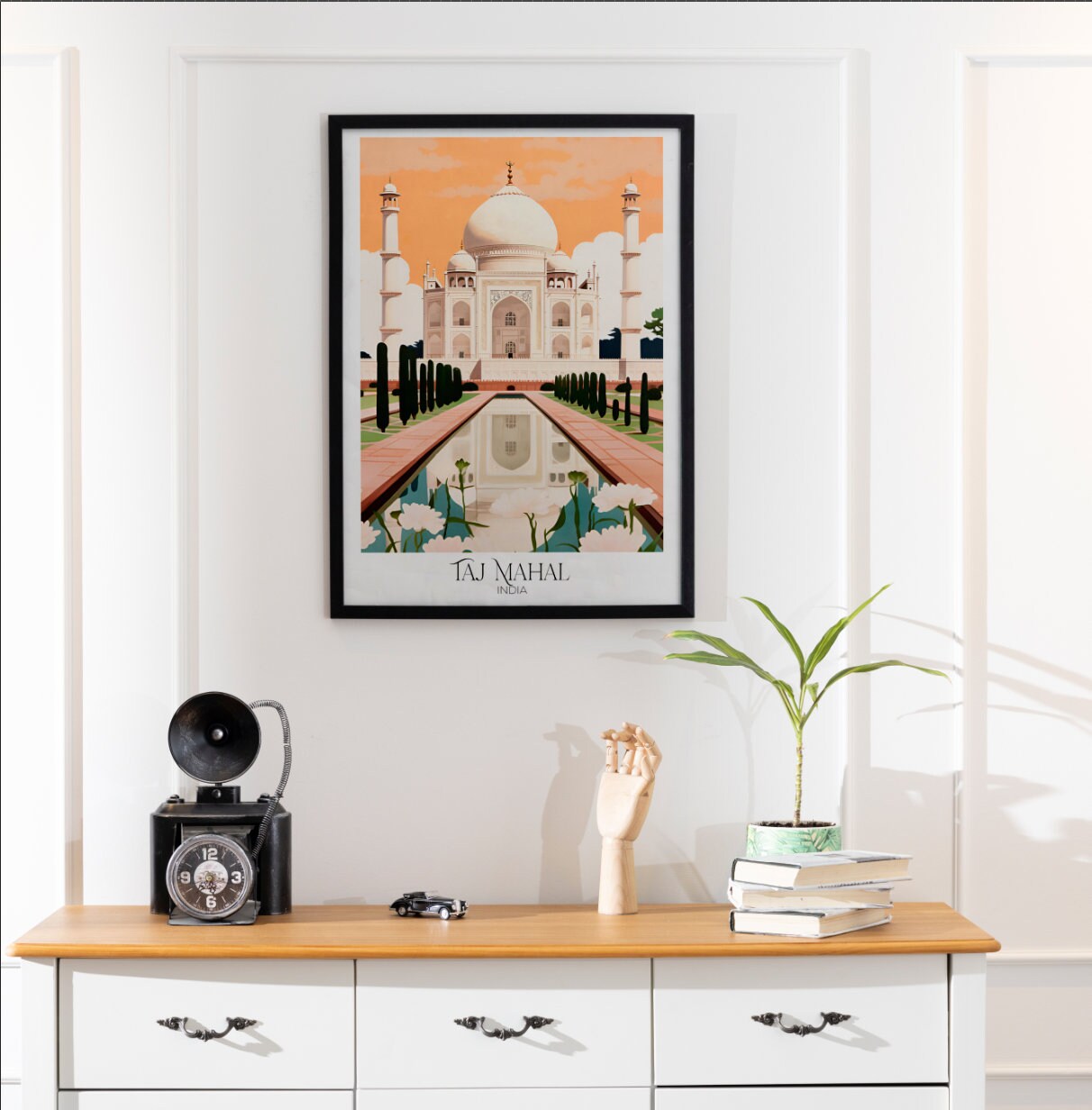 Printable Taj Mahal Art | Taj Mahal Print | Travel Prints | Aesthetic ...