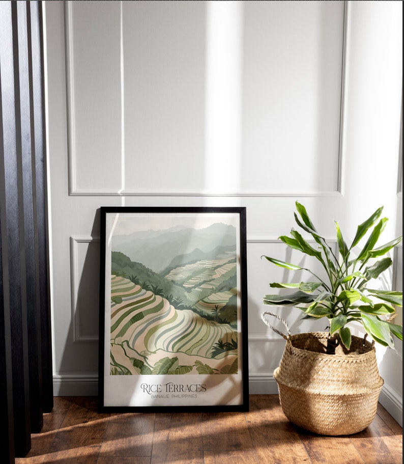 Printable Filipino Art | Banaue Rice Terraces Print | Travel Prints ...