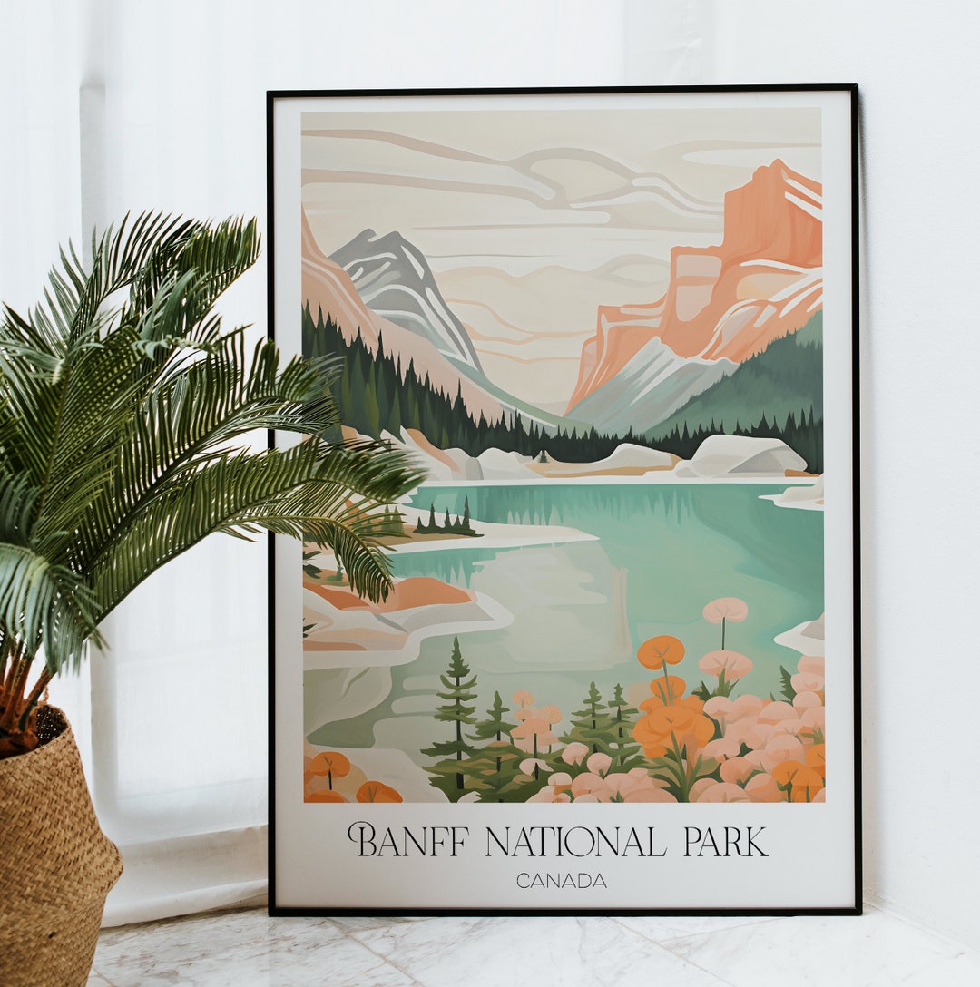 Printable Canadian Art | Banff Print | Travel Prints | Aesthetic Prints ...