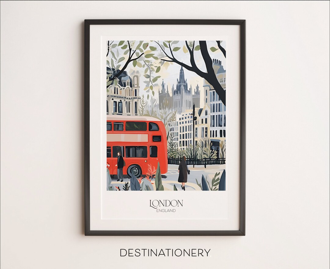 Printable London Art | Iconic Double Decker Print | Travel Prints ...
