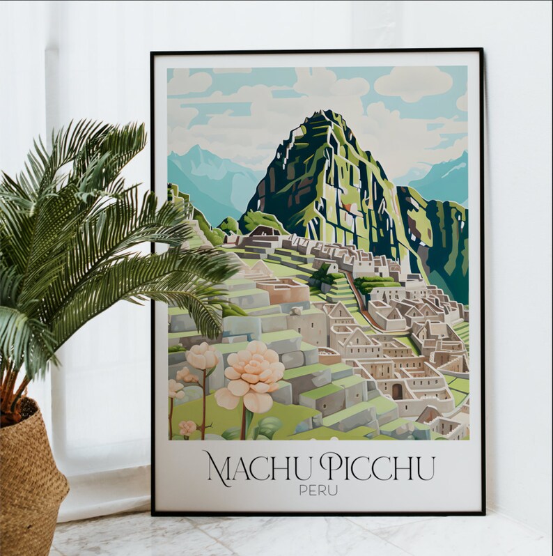 Printable Machu Picchu Art | Machu Picchu Print | Peru Art | Travel ...