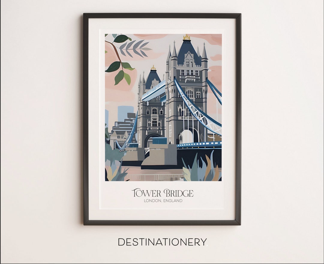 Printable London Bridge Art | Tower Bridge Print | Travel Prints ...