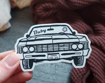 Supernatural's Baby and the Dashboard Light Sticker, Black 1967 ...