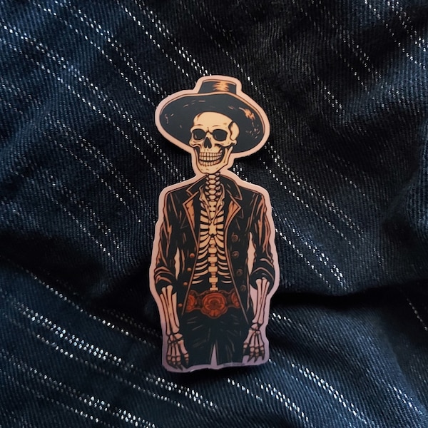 Skeleton Sticker - Etsy