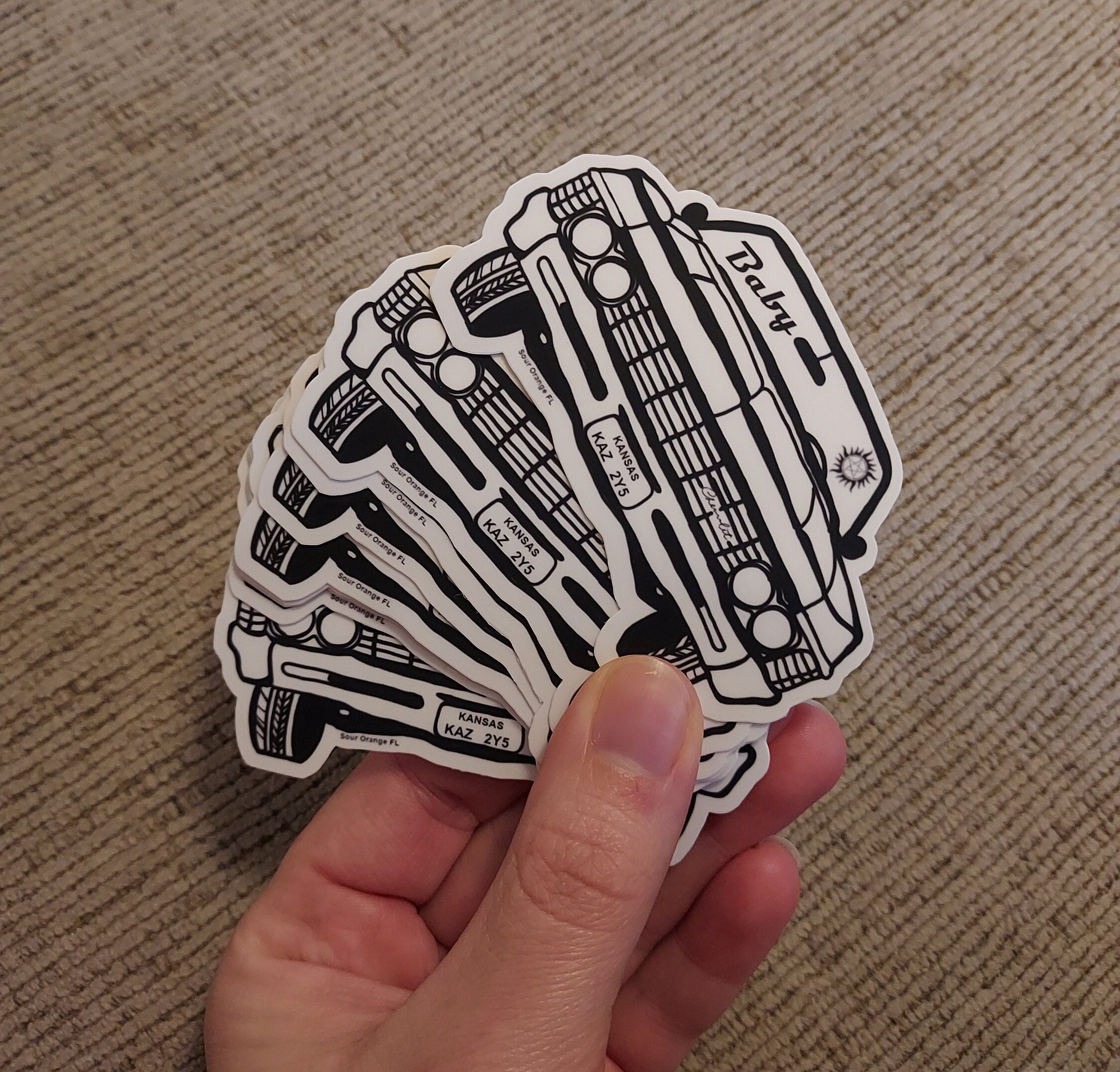 Supernatural Baby Impala Sticker - Etsy