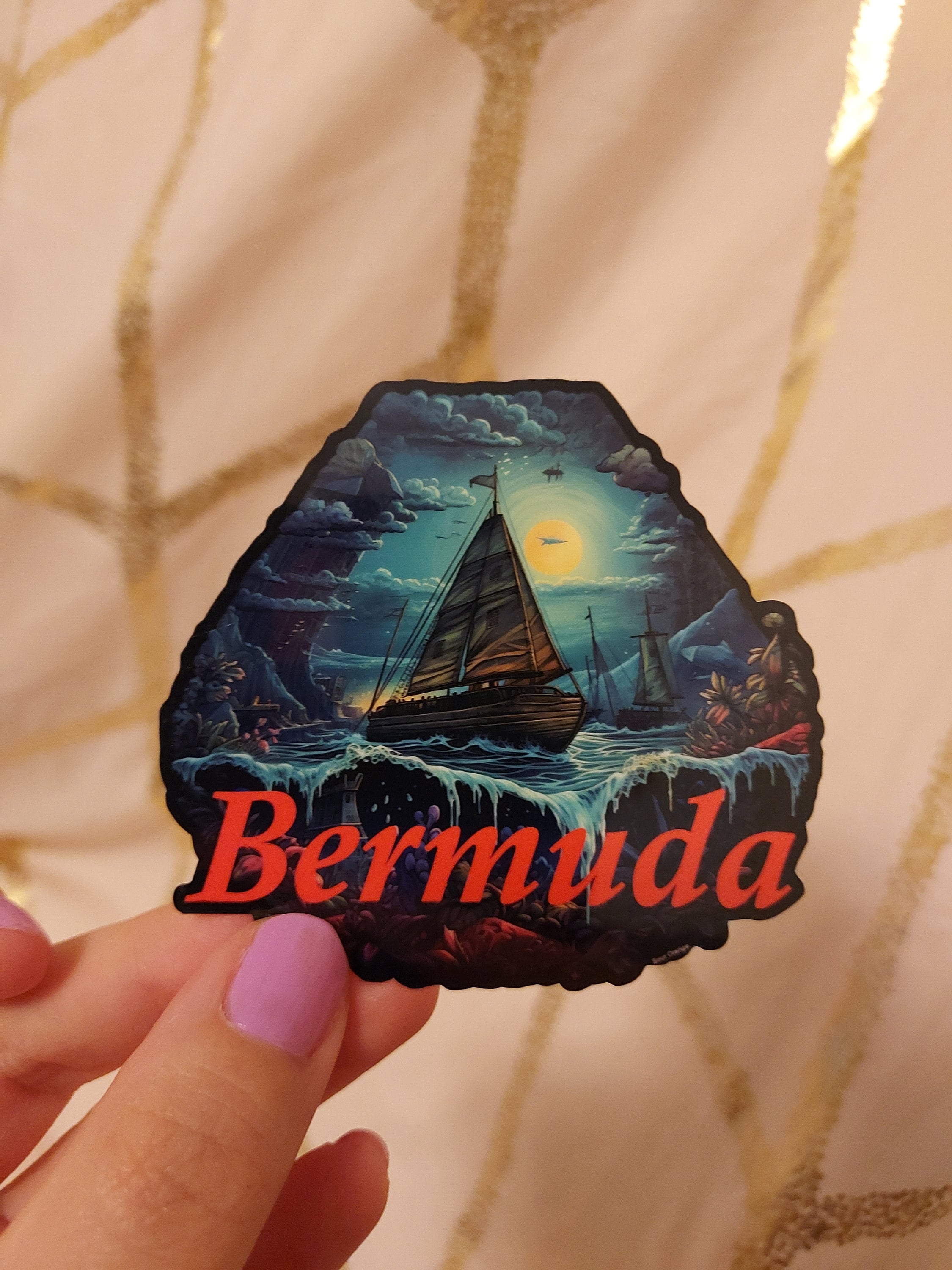 Bermuda Triangle Sticker - Etsy