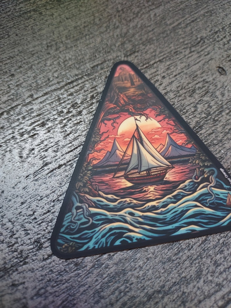 Ship in the Bermuda Triangle Sticker - Etsy