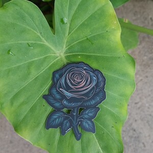 Black Rose Sticker - Etsy