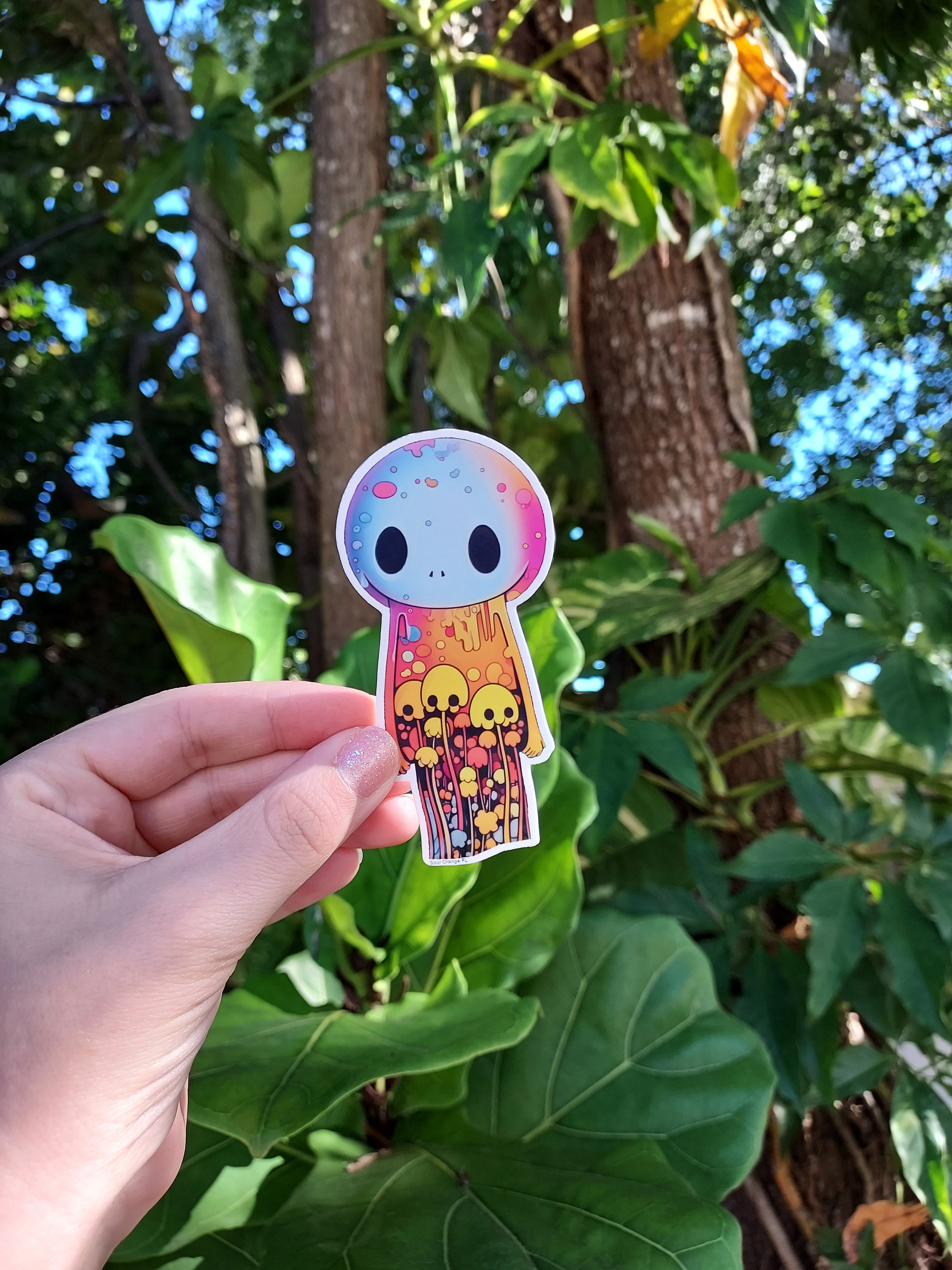 Colorful Kodama Sticker - Etsy