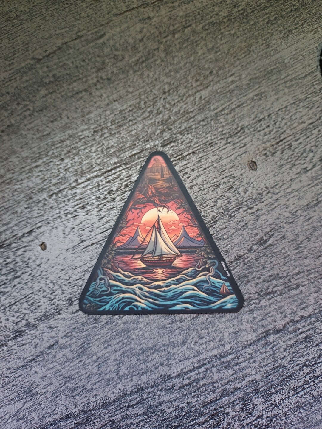 Ship in the Bermuda Triangle Sticker - Etsy