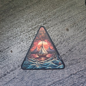 Ship in the Bermuda Triangle Sticker - Etsy