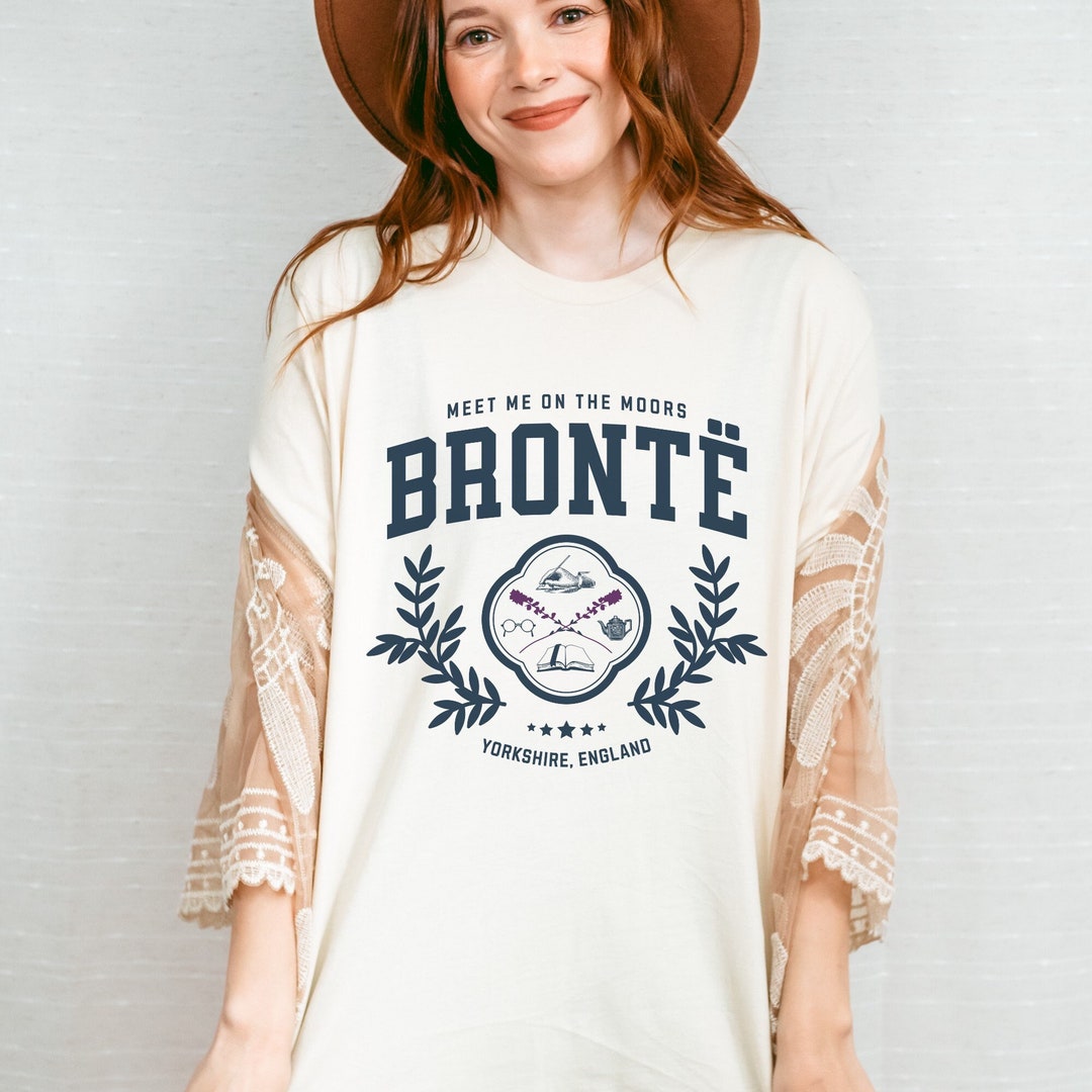Brontë Sisters T-shirt, Varsity Book Lover Tee, English Teacher Gift - Etsy