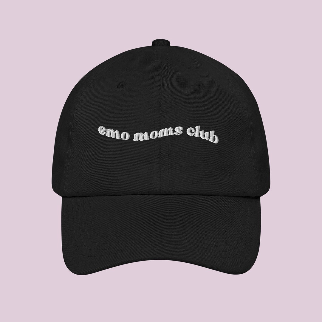 Emo Moms Club Hat, Embroidered Emo Cap, Gift for Emo Music Lover, Goth ...