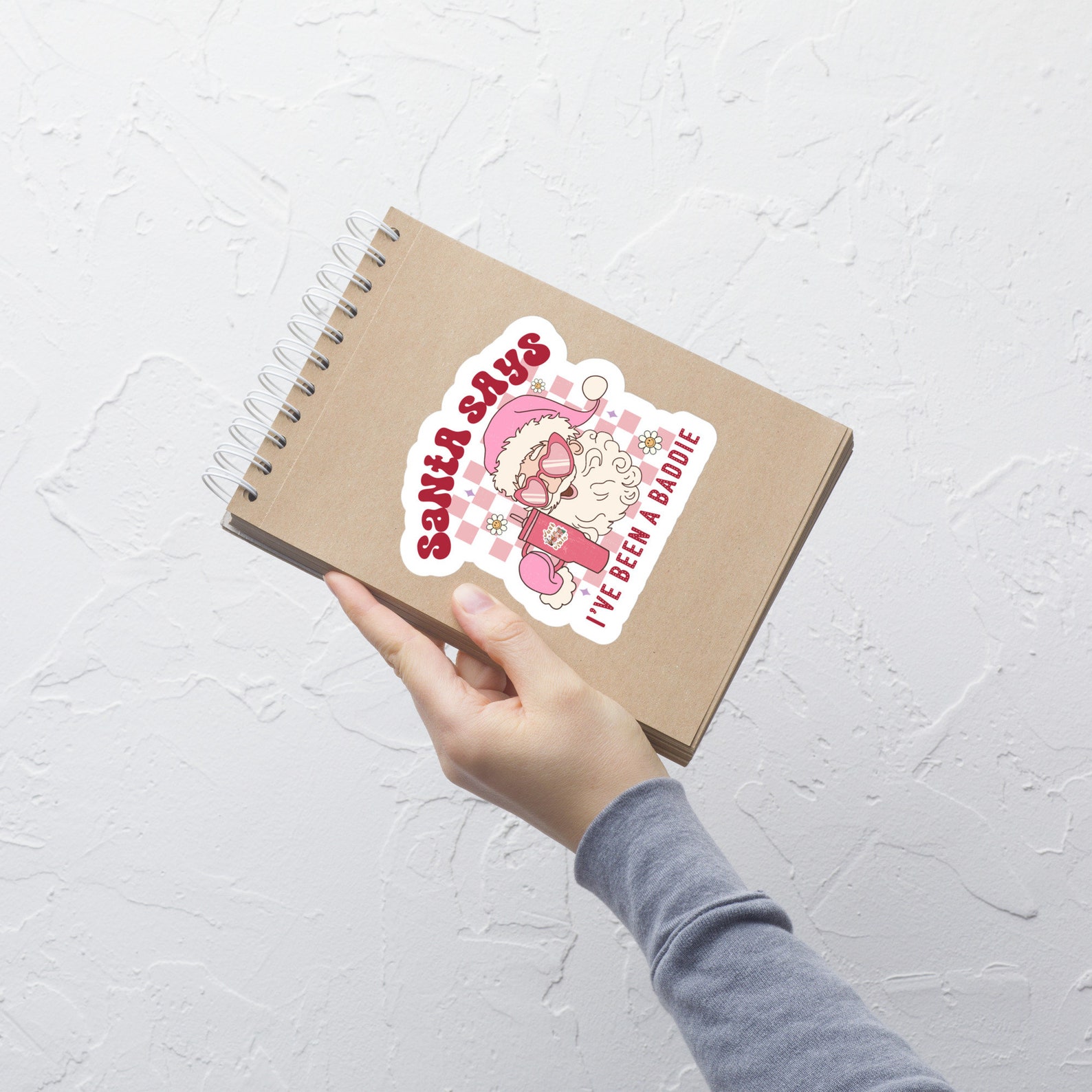 Santa Baddie Sticker, Christmas Holiday Meme, Festive Gift - Etsy
