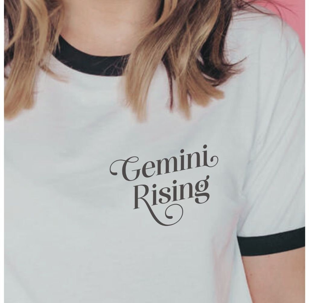 Gemini Rising Ringer T-shirt, Astrological Rising Sign Shirt, Gemini ...