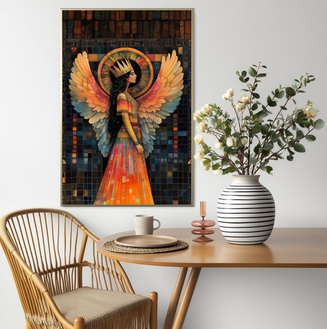 Goddess Inanna Poster: Anunnaki Star Deity Art Nouveau Abstract Mosaic ...