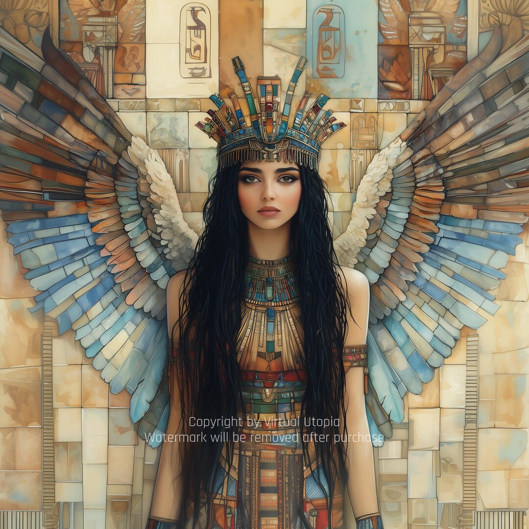 Anunnaki Star Goddess Inanna 4 Files Abstract Dark Rainbow Mosaic ...