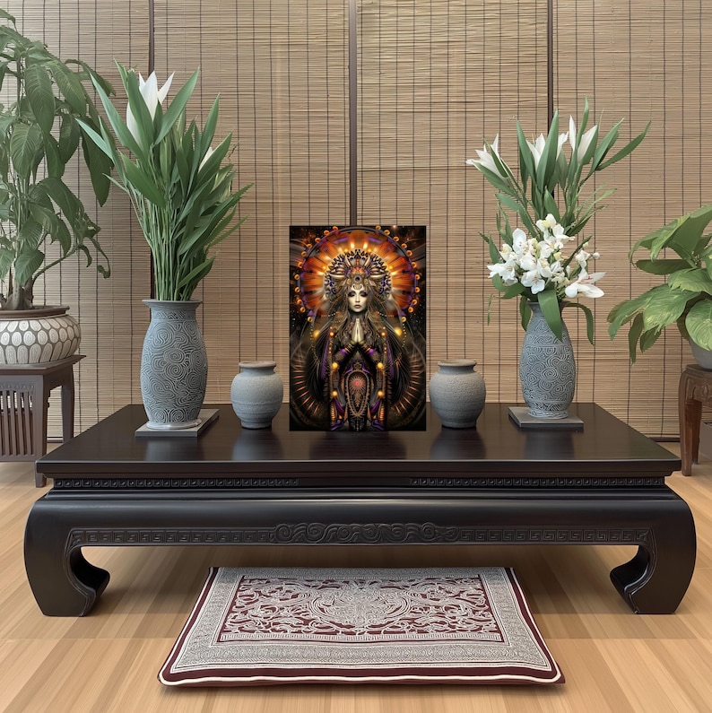 Barbelo Abstract Surreal Print: Divine Feminine Goddess Altar Wall Art ...