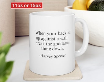 Litt up Mug, You Just Got Litt Up, Louis Litt, Pearson Specter, Harvey ...