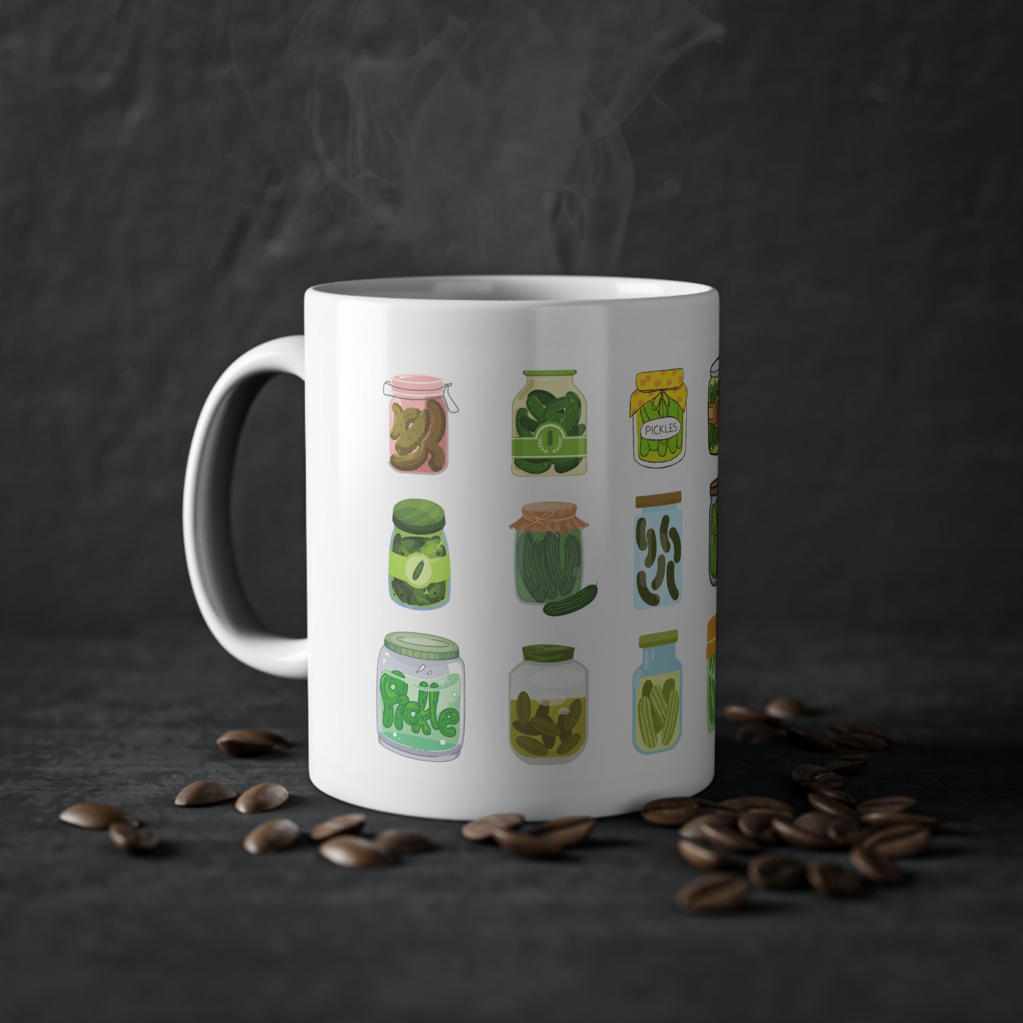 Pickle Mug, Funny Pickle Mug, Cute Pickle Mug, Pickle Coffee Cup ...