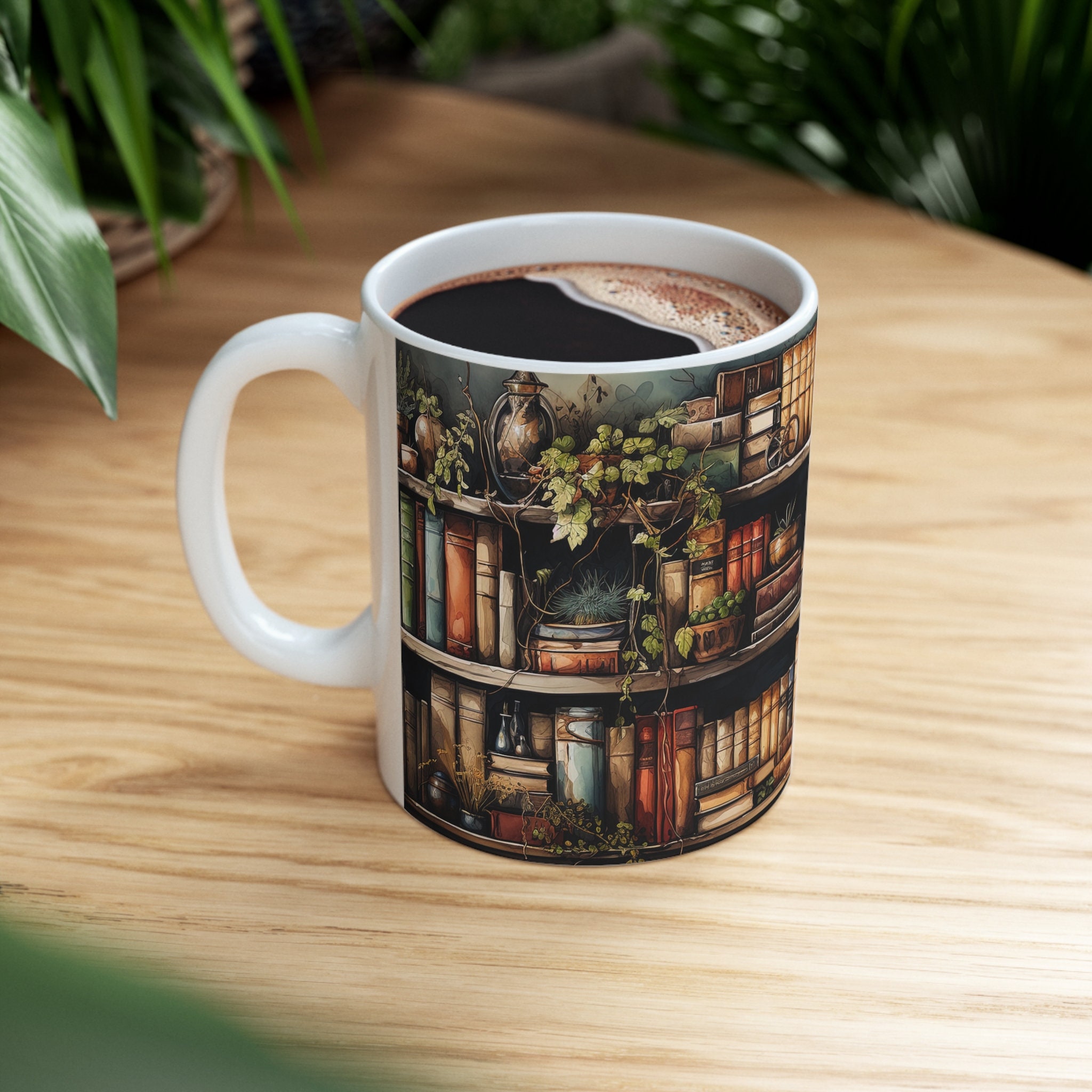 3D Effect Realistic Old Books Mug, Book Lover Gift, Book Lover Mug, 3D ...
