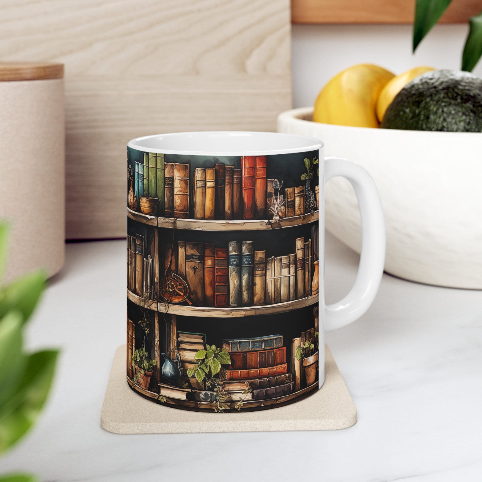 3D Effect Realistic Old Books Mug, Book Lover Gift, Book Lover Mug, 3D ...