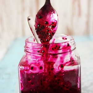 Homemade Dragon Fruit Sauce Exotic Pitaya Fruit Flavor, All-natural ...