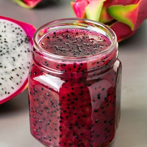 Homemade Dragon Fruit Sauce Exotic Pitaya Fruit Flavor, All-natural ...