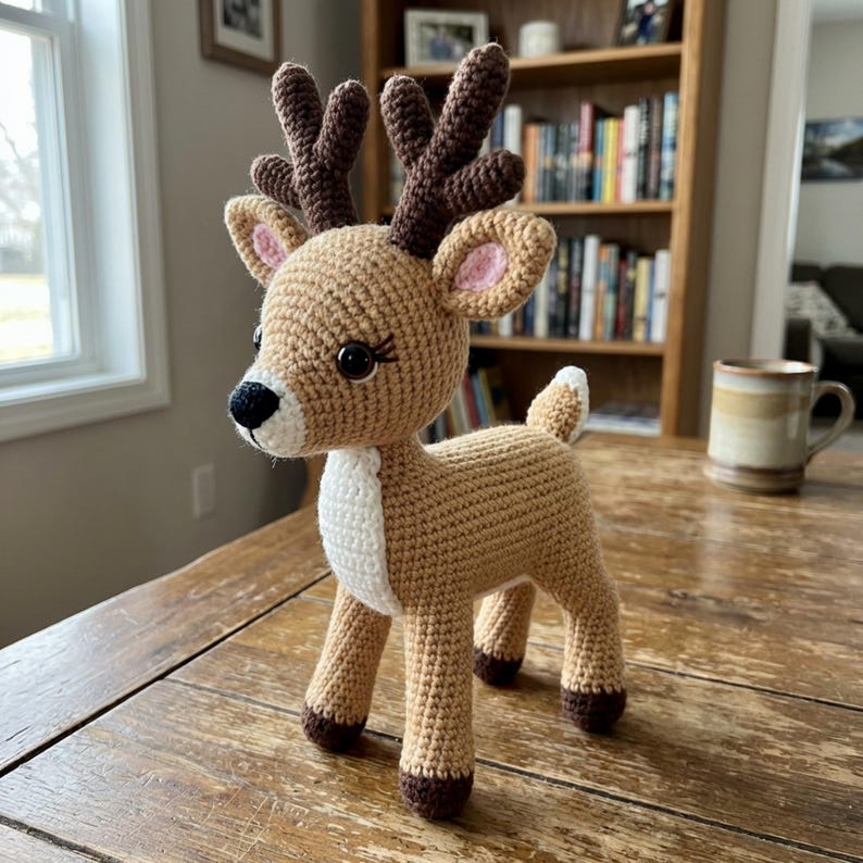Deer Amigurumi Crochet Pattern Cute Woodland Plush PDF - Etsy
