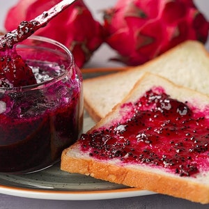 Homemade Dragon Fruit Sauce Exotic Pitaya Fruit Flavor, All-natural ...