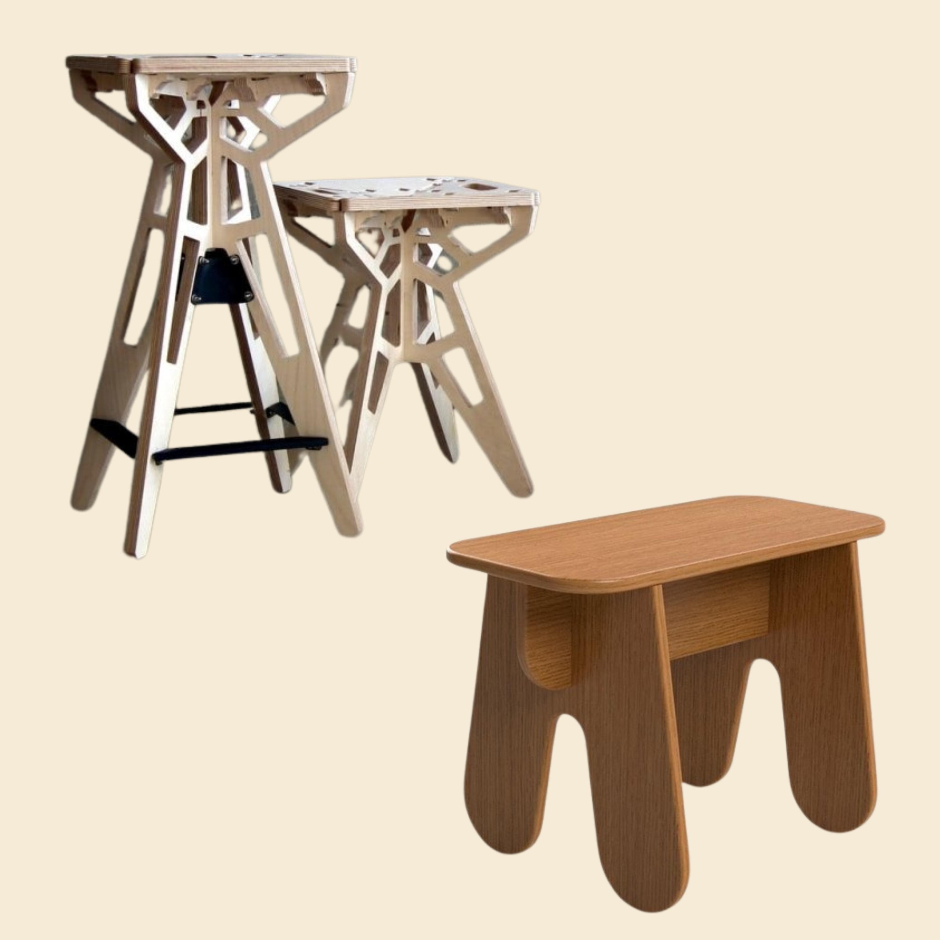 Stools 5+ Laser Cut Bundle | CNC Design Files, Cdr, Dxf, Jpg, AI ...