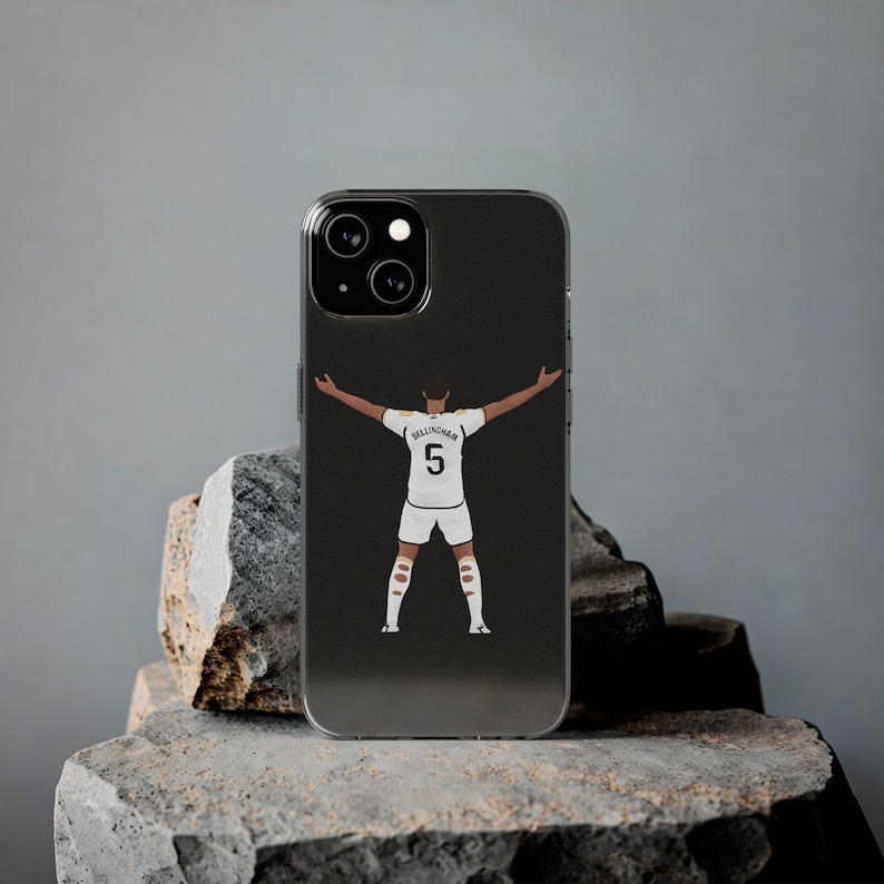 Jude Bellingham Belligol Celebration Clear Soft Phone Case Real Madrid ...