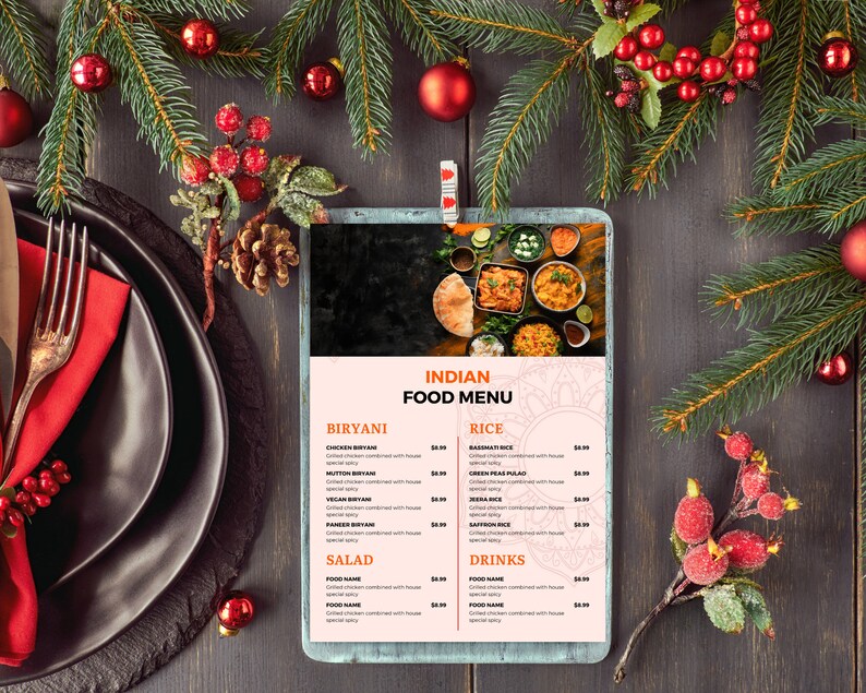 Editable Restaurant Menu, Menu, Food Menu, Restaurant Menu, Easy Edit ...