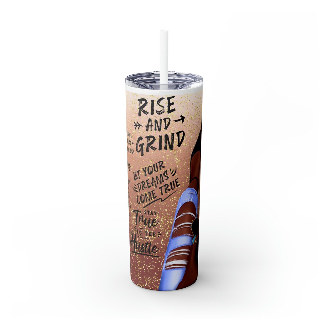 Black Girl Positive Affirmations Tumblr, Gift for Her Skinny Tumbler ...