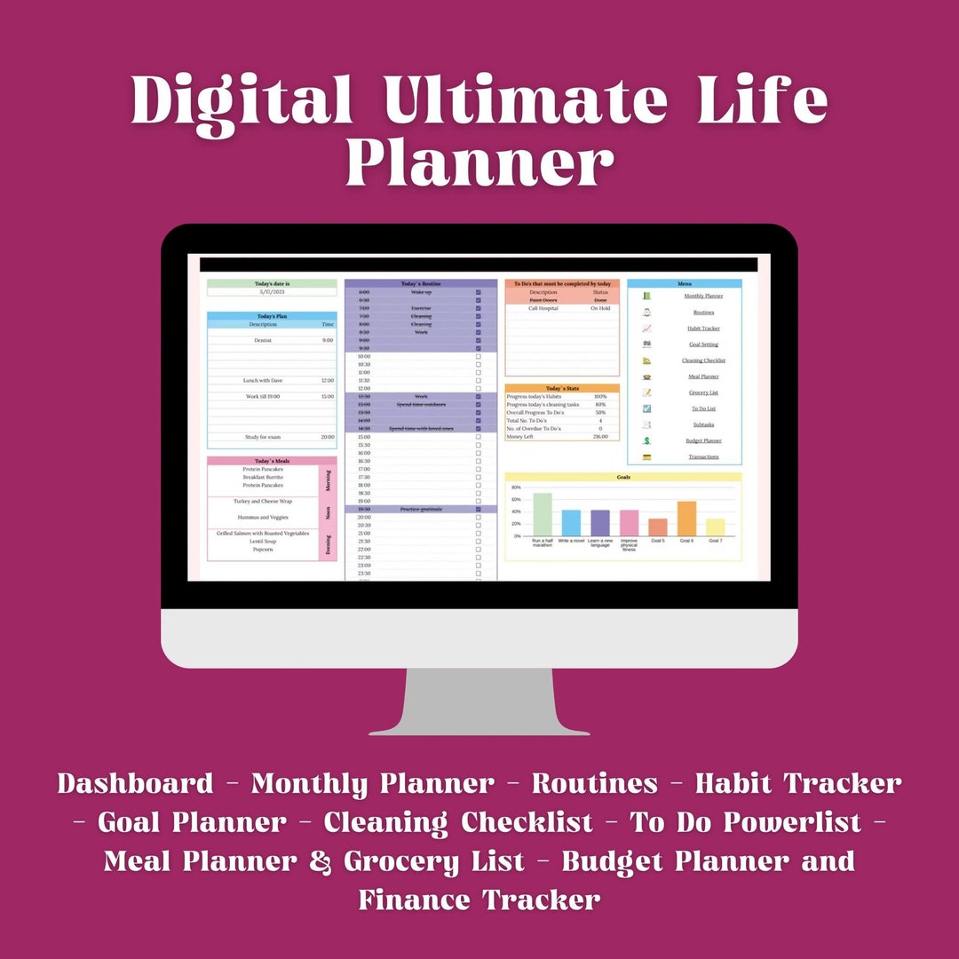 The New Ultimate Digital Life Planner - Etsy