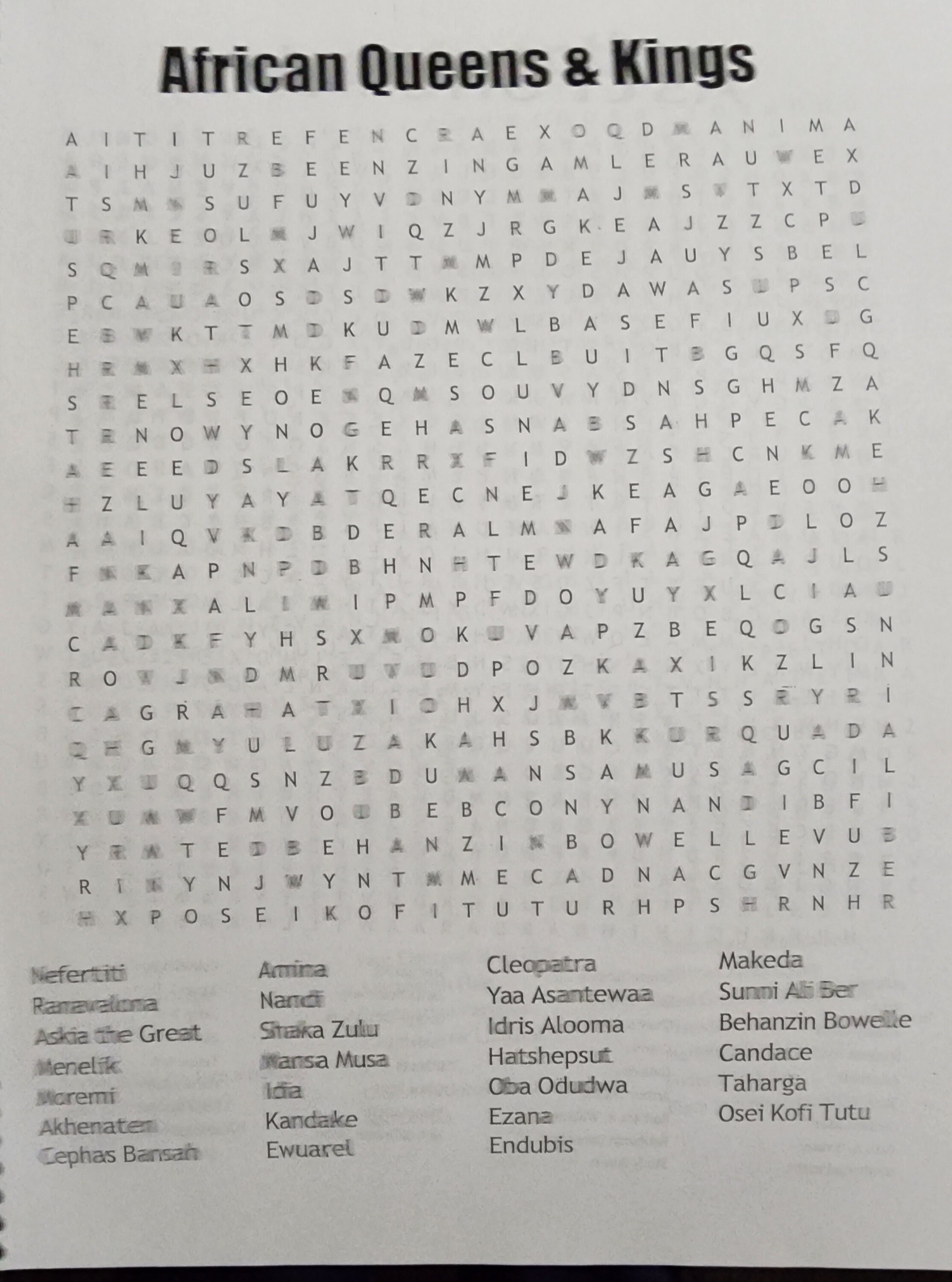 Black American Soul Word Search - Etsy