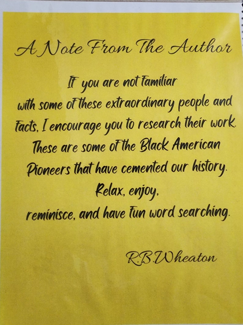 Black American Soul Word Search - Etsy