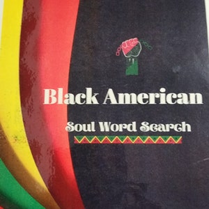 Black American Soul Word Search - Etsy
