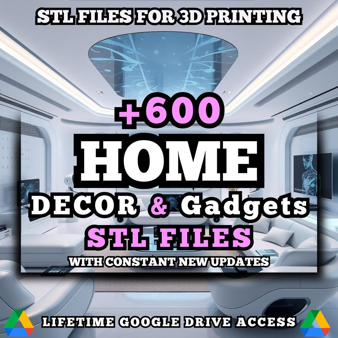 600+ Home Decor & Gadget STL Files: 3D Printing Models (90GB ...