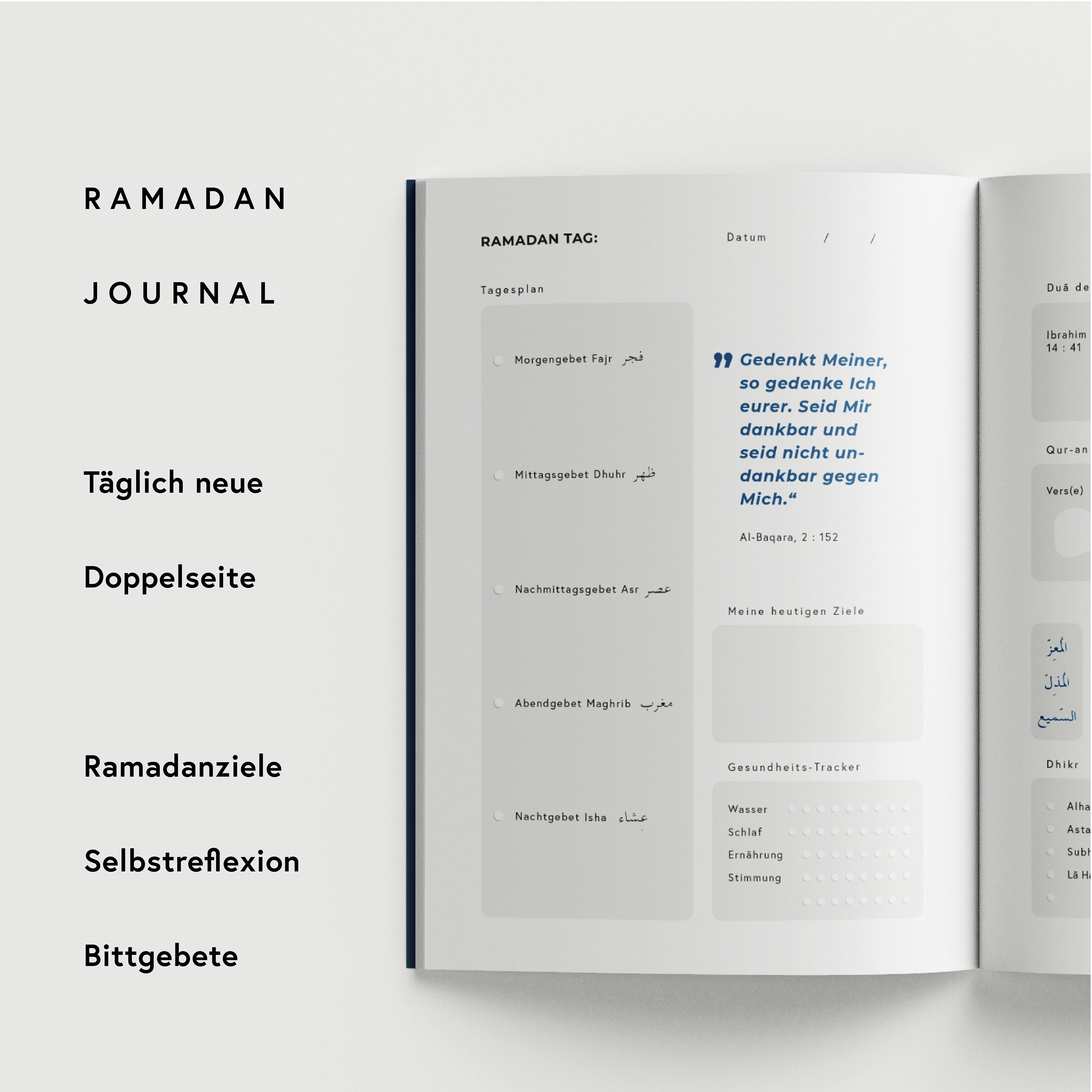 Ramadan Planner / Ramadan Journal / Calendar / Planner Undated ...
