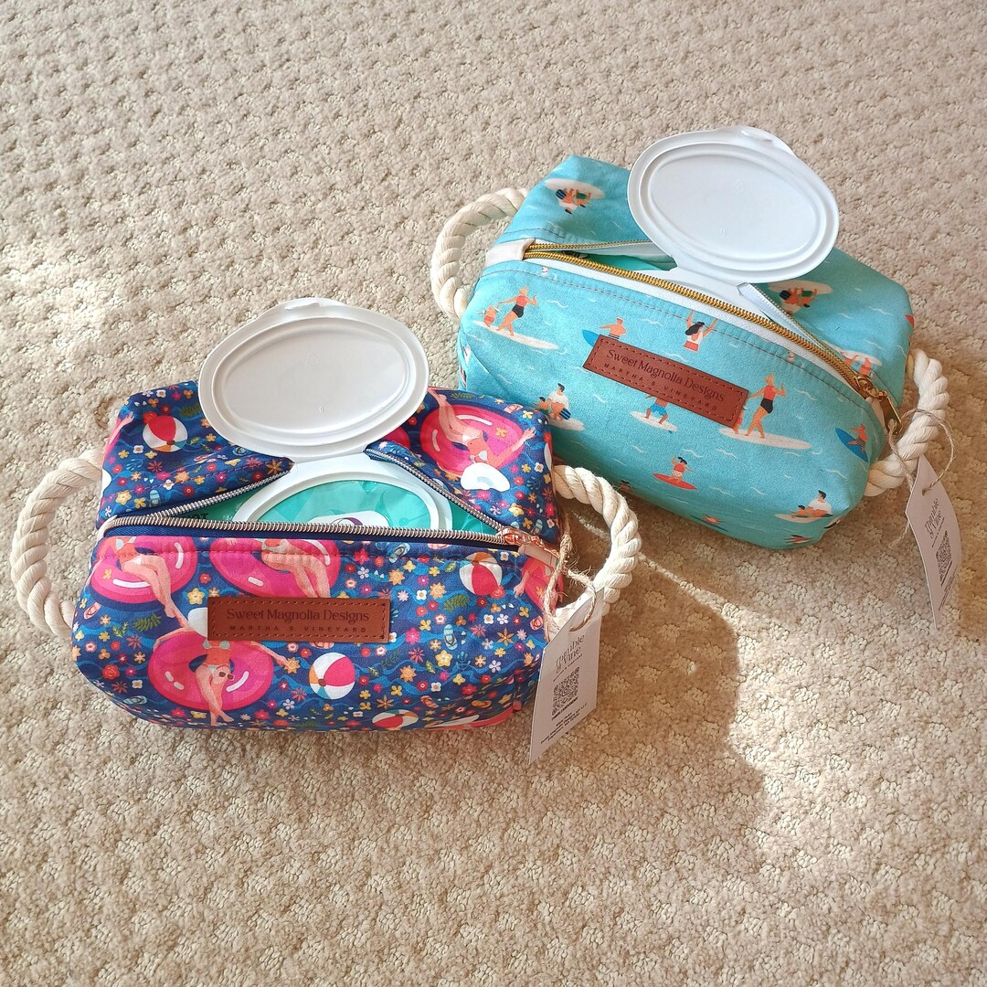 Wet Wipes Pouch | New Mom Gifts | Coastal Makeup Bag | Martha's ...
