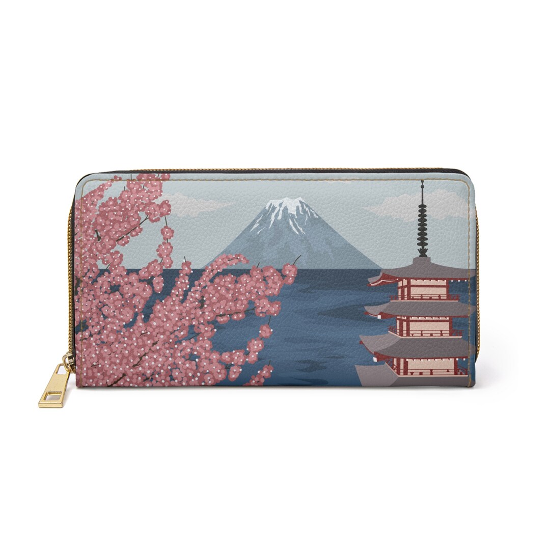 Japan Zipper Wallet, Travel Inspired Wallet, World Traveler Wallet ...