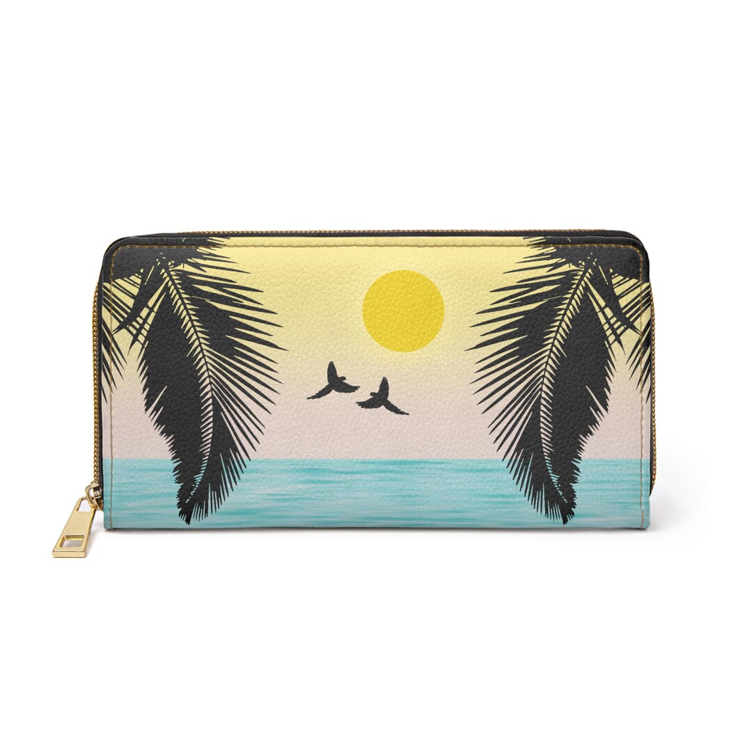Caribbean Wallet, Dominican Republic Wallet, Pink Sky Wallet, Beach ...