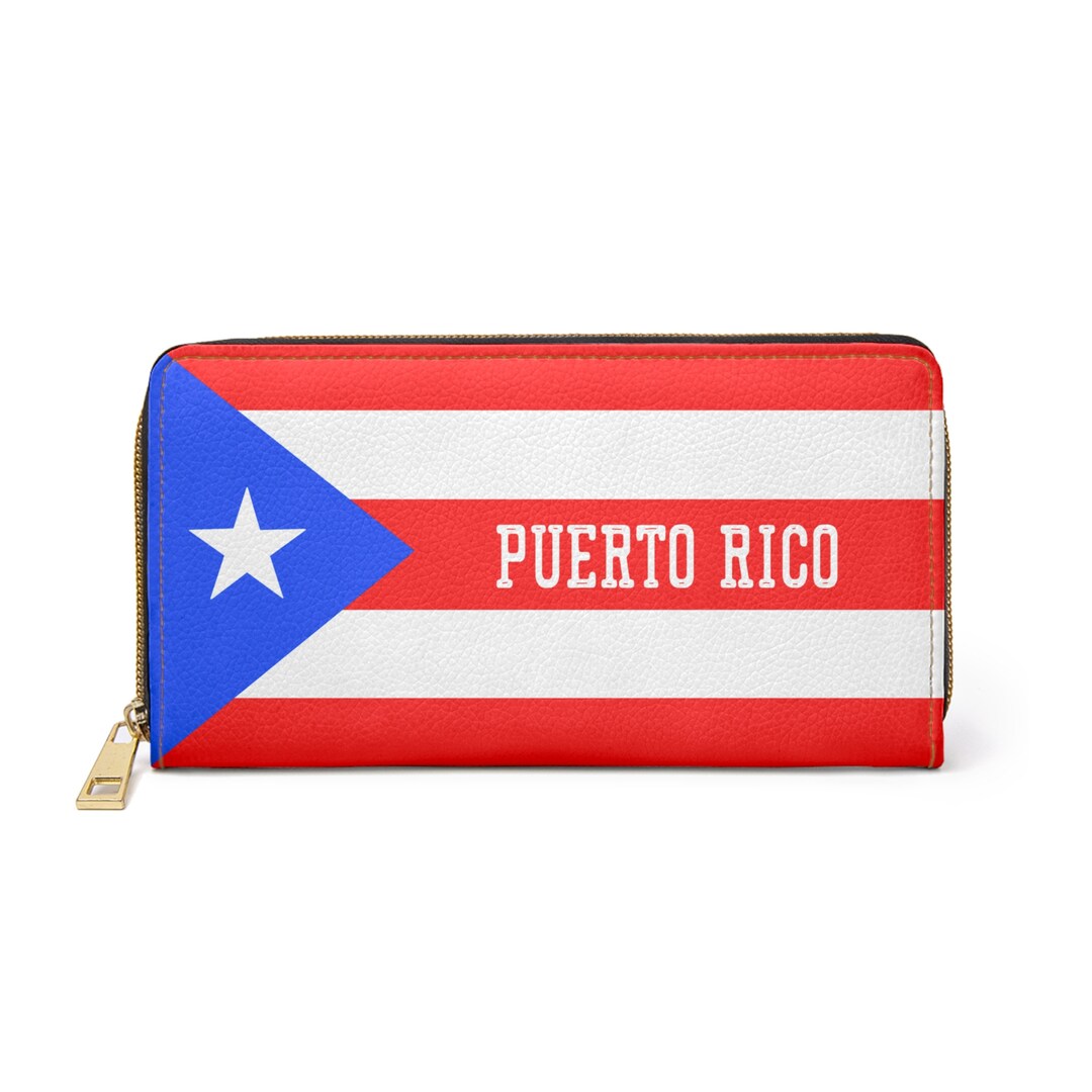 Puerto Rico Flag Zipper Wallet, Travel Inspired Wallet, World Traveler ...