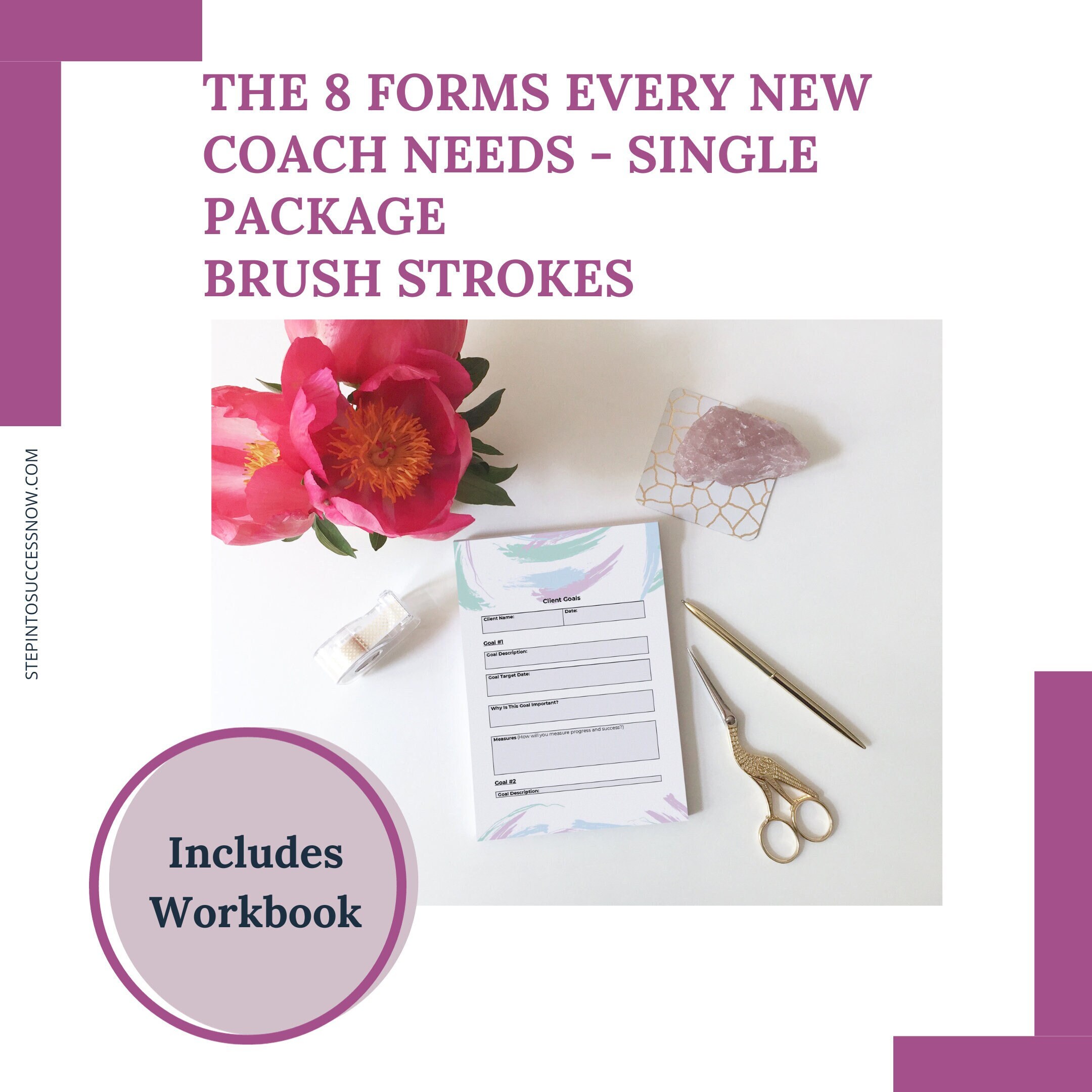 8 Coaching Forms Brush Strokes Design life Coaching Business, Business ...