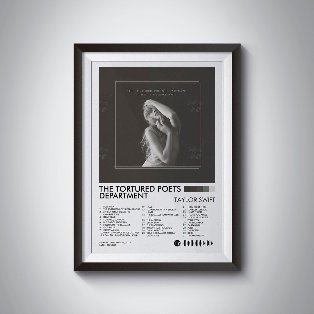 The Tortured Poets Anthology Poster, Print, Poster Gift, Wall Decor ...